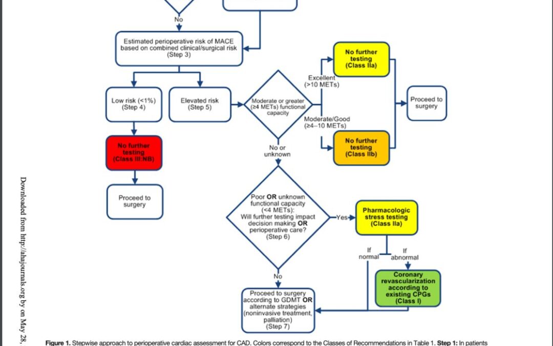 Preoperative Risk Assessment Algorithm Time Of Care